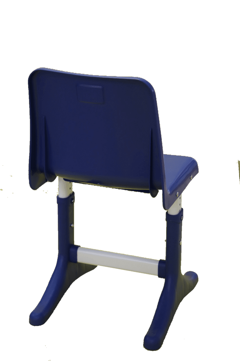 Silla y Escritorio Escolar Ajustable Azul/Blanco