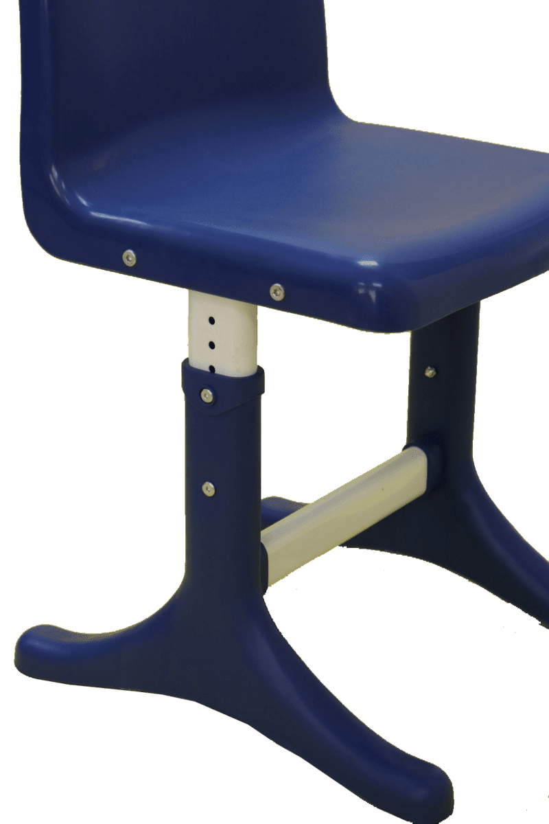 Silla y Escritorio Escolar Ajustable Azul/Blanco