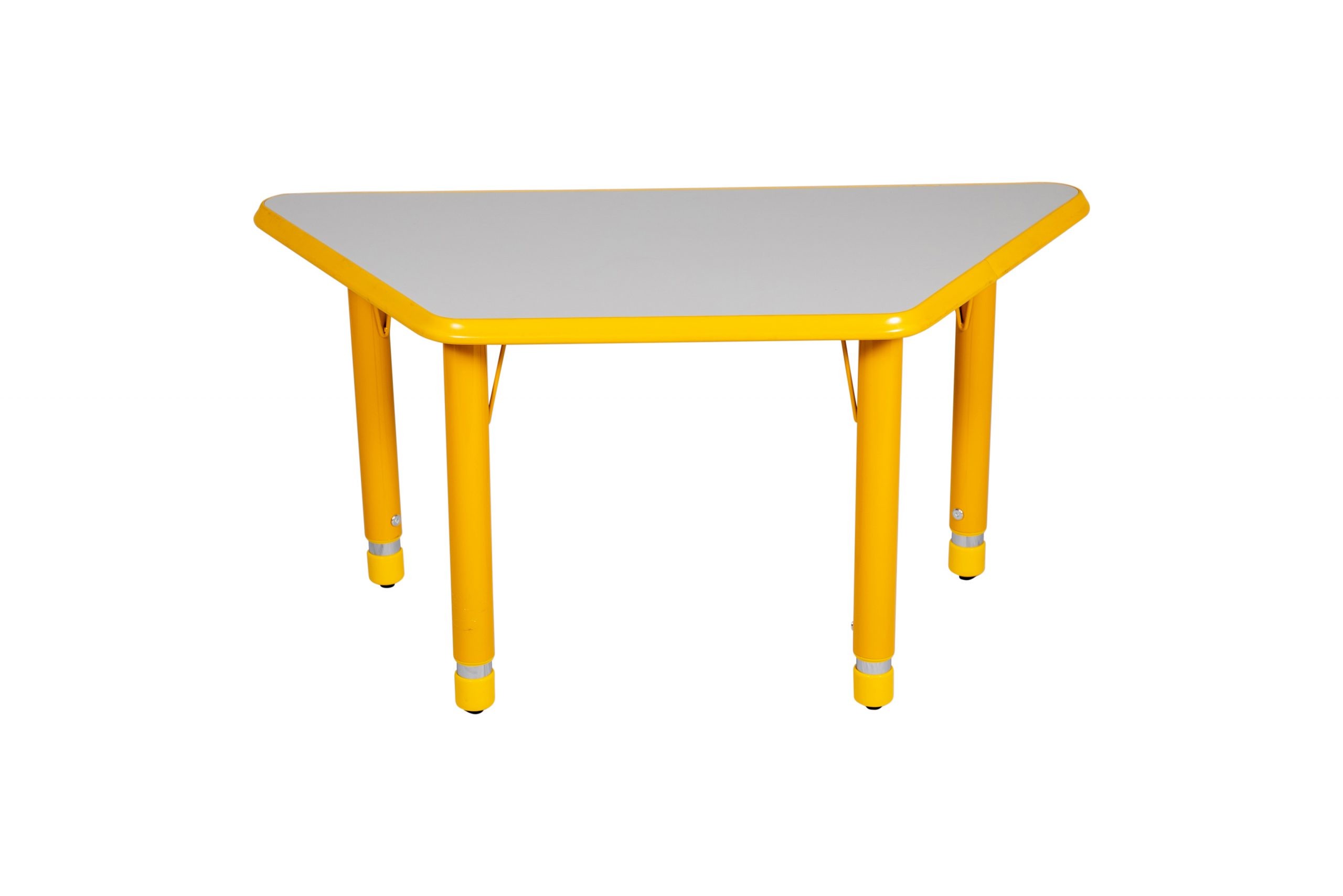 Mesa Kinder Trapezoide Ajustable Amarilla