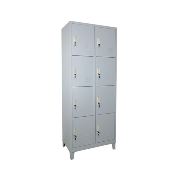 Locker Metal gris 2 Columnas 12 Puertas c/cerradura